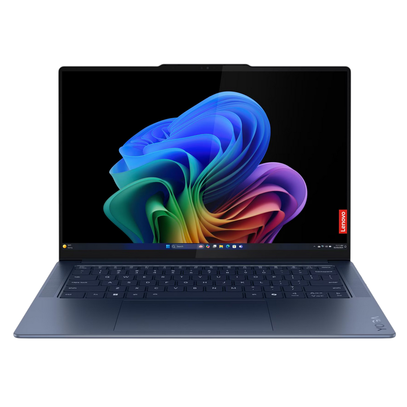 Laptop 14,5" lenovo yoga slim 7 14q8x9, cosmic blue, qualcomm ...